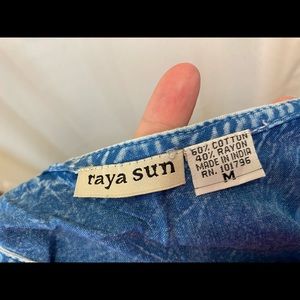 raya sun | Dresses | Vtg Raya Sun Blue Jean Tank Top Dress | Poshmark